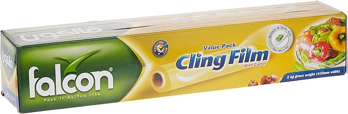 FALCON PACK RET CLING FILM (3 KG GW) 6 X 45 CM — Delizia.Store